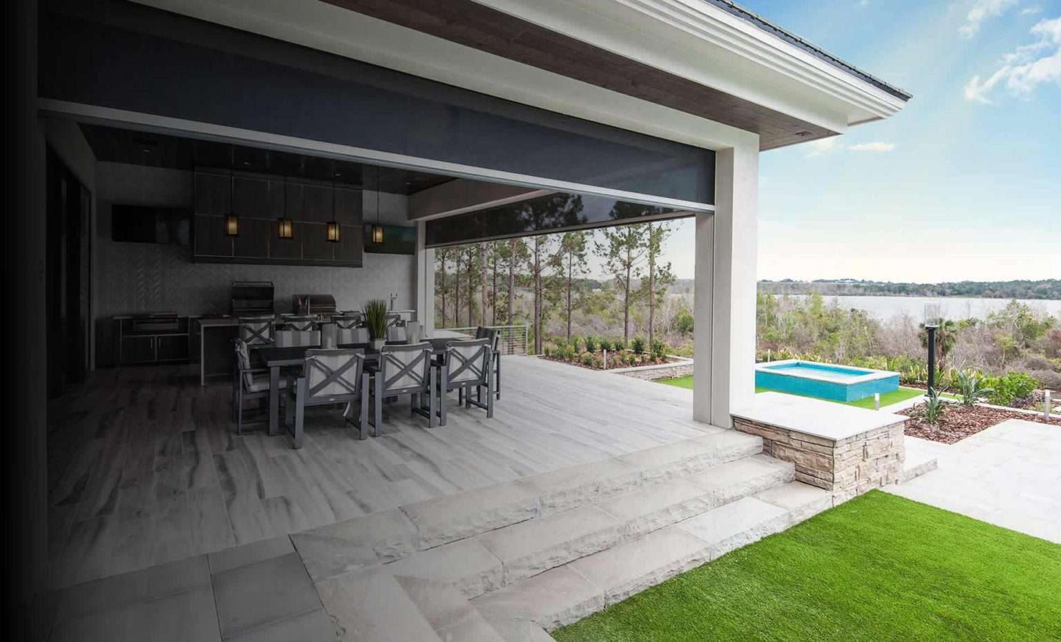 Manual Retractable Screens for Large Openings | Breeze Screens