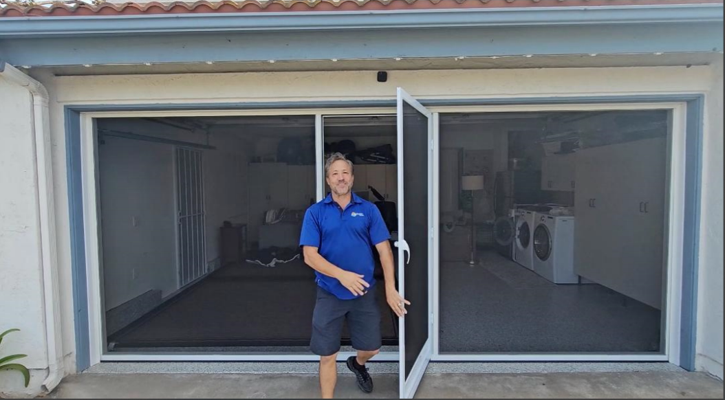 Insect-Proof Retractable Garage Screens for Privacy & Security